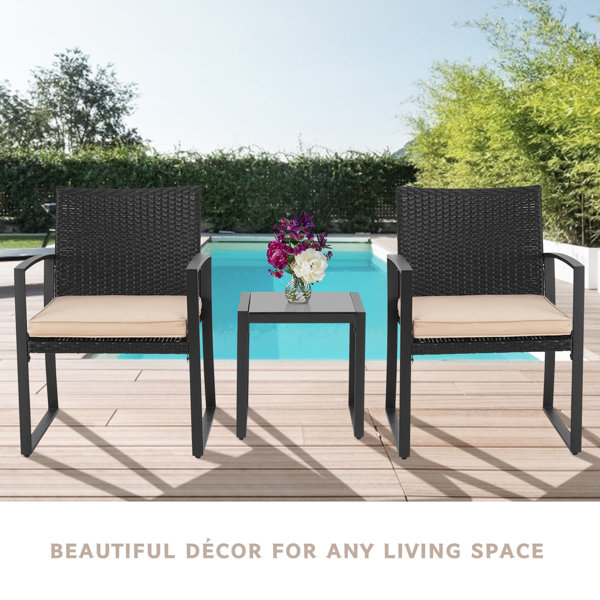 Ebern Designs Jipson 2 - Person Seating Group with Cushions & Reviews ...
