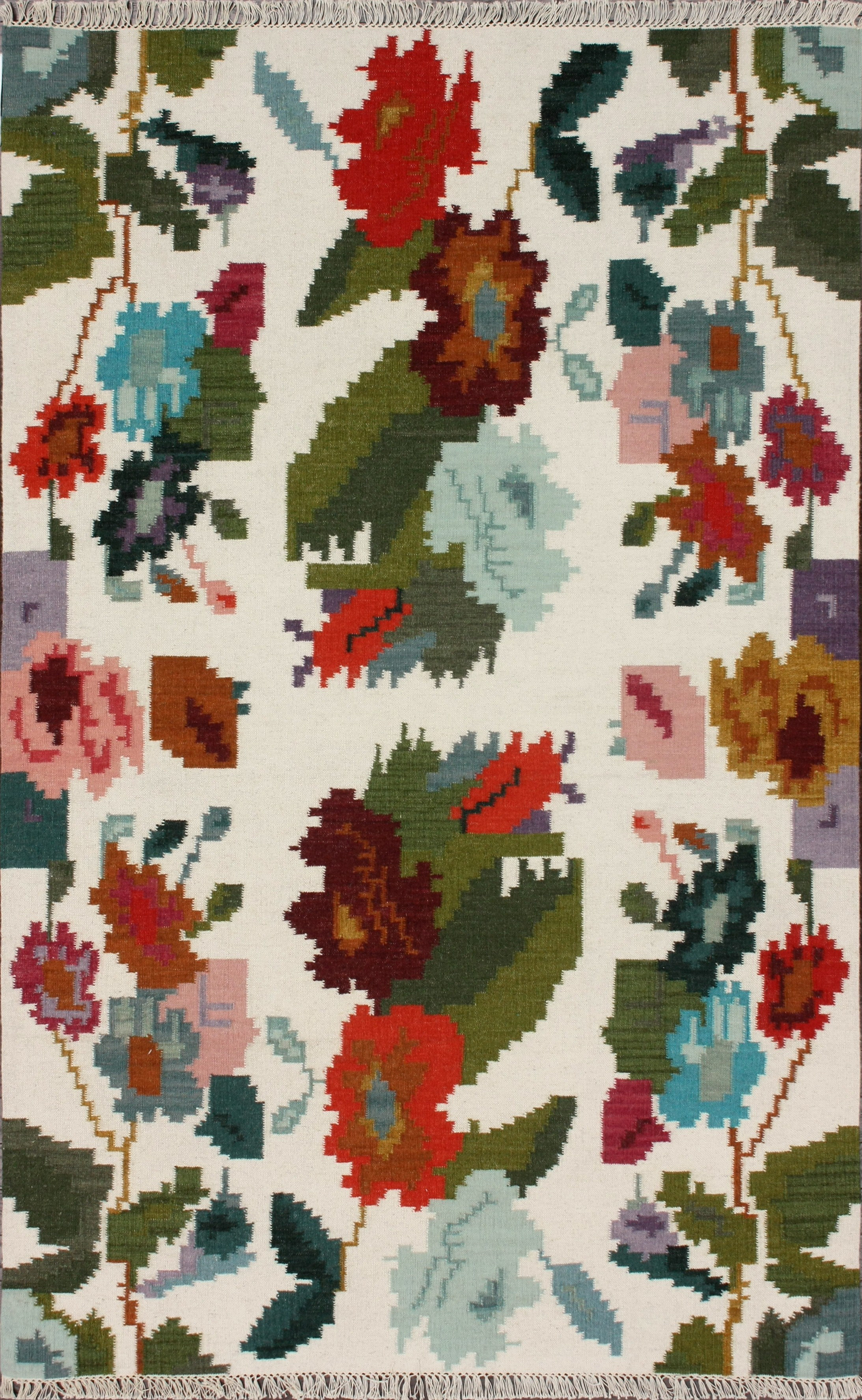 nuLOOM Flatweave Multi-Colored Rug | Wayfair