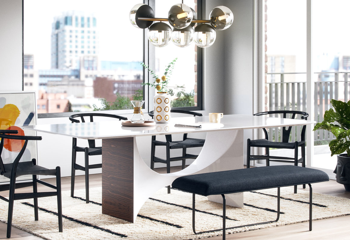 Minimalist Dining Room Design Photo by AllModern