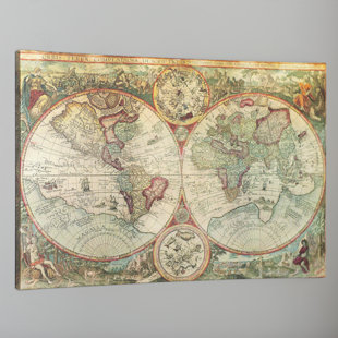 Blue Map Wall Art You'll Love in 2021 | Wayfair