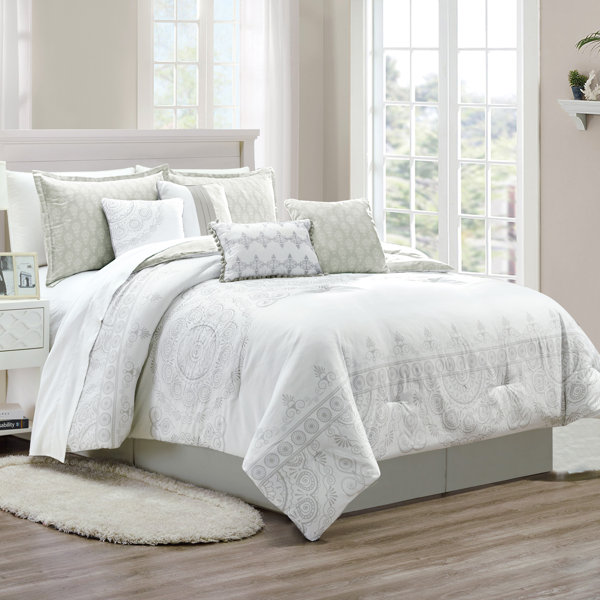 Dakota Fields Luxury Embroidery Comforter Set | Wayfair.ca