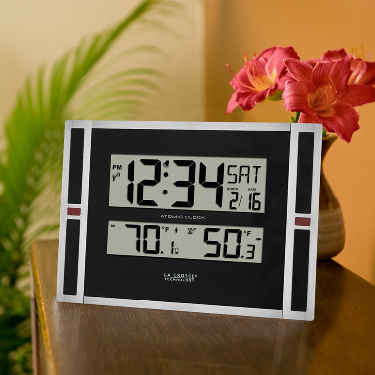 Symple Stuff 11" WWVB Digital Desktop Clock - Wayfair Canada