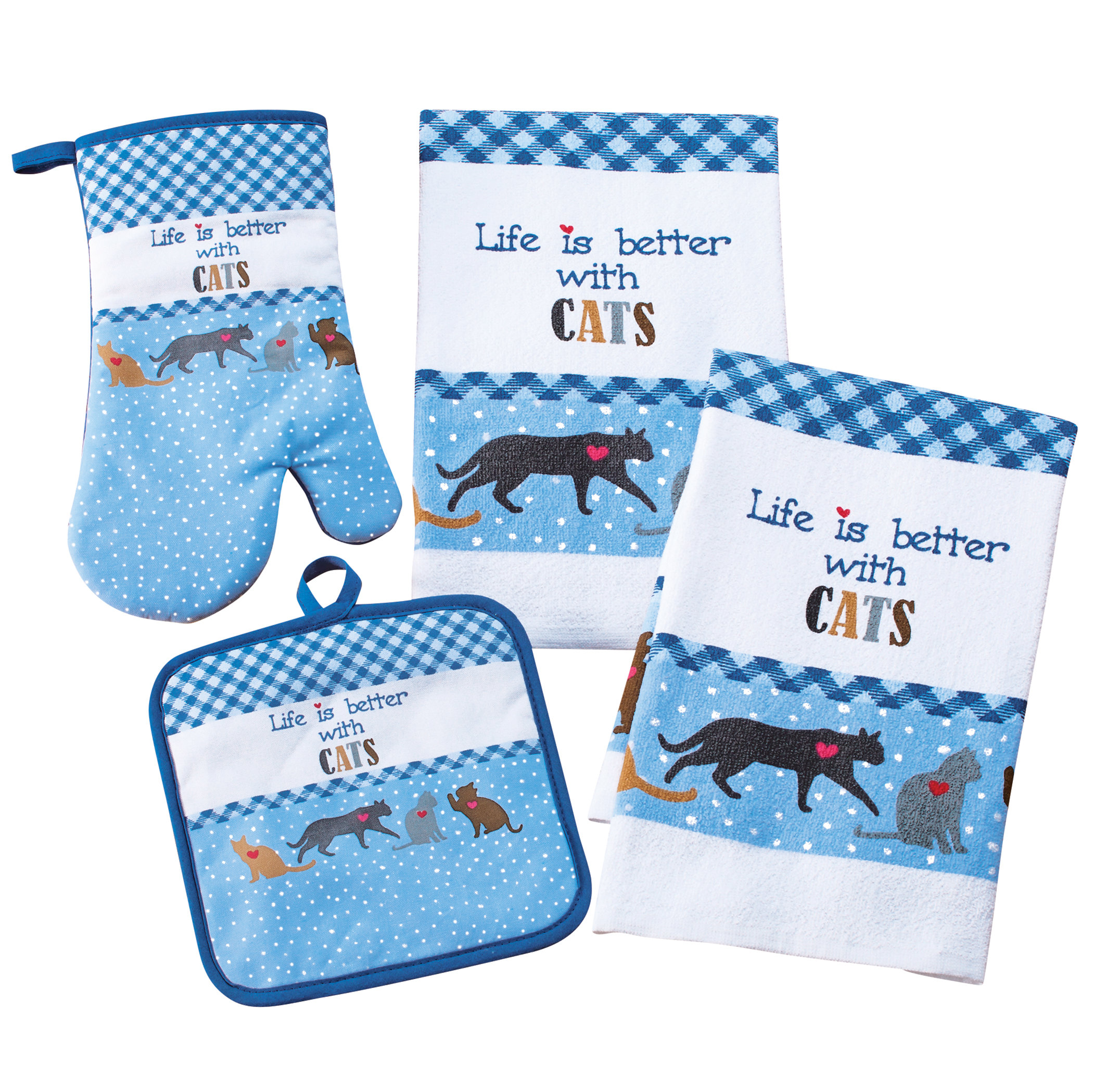 Winston Brands 4 Piece Cat Kitchen Set | Wayfair