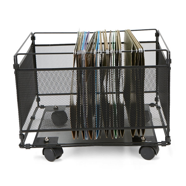 Mind Reader Portable Rolling Metal Mesh Box File | Wayfair