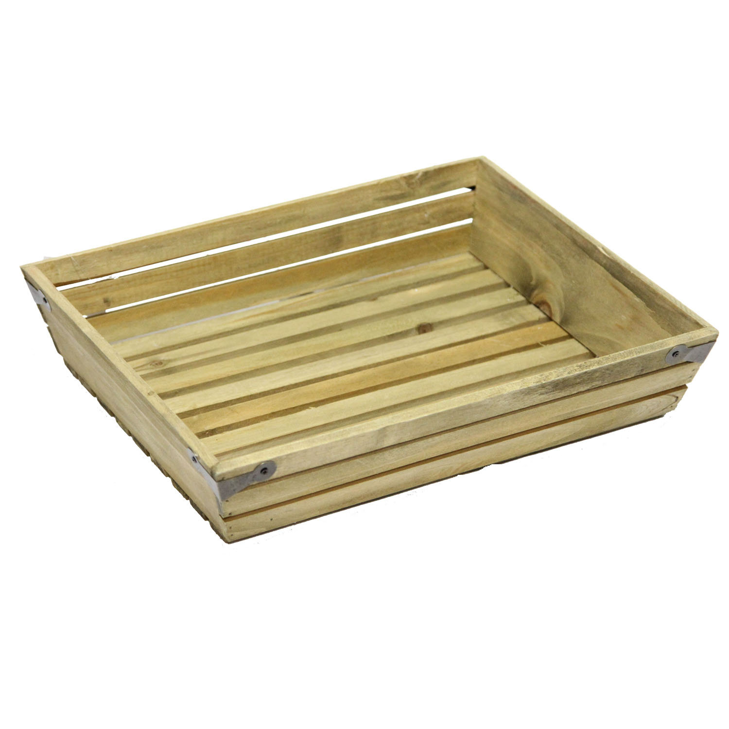 Gracie Oaks Large Shallow Manufactured Wood Crate & Reviews | Wayfair