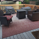 Wrought Studio Beedeville Abstract Indoor / Outdoor Area Rug in Red ...