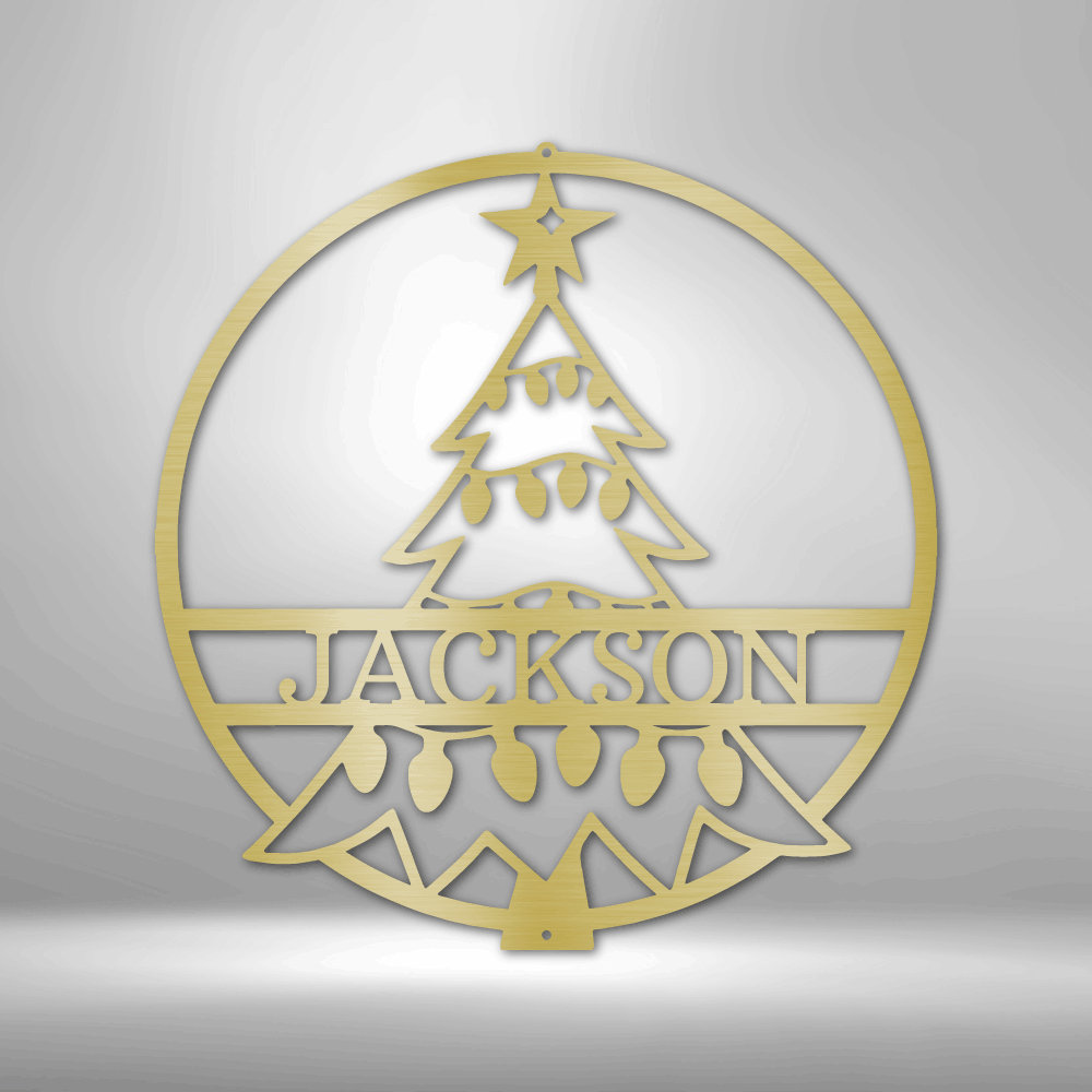 The Holiday Aisle® Personalized Christmas Tree Monogram Wall Décor ...