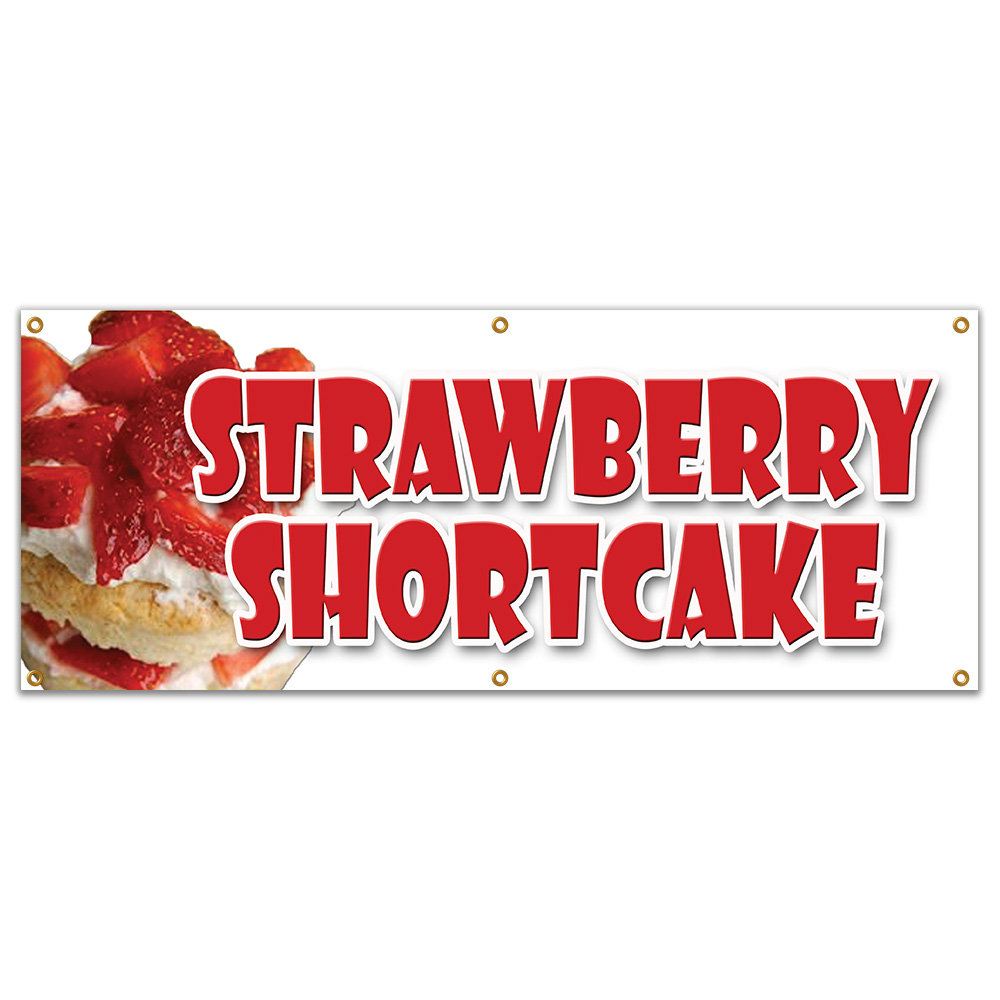 SignMission Strawberry Shortcake Banner Sign | Wayfair