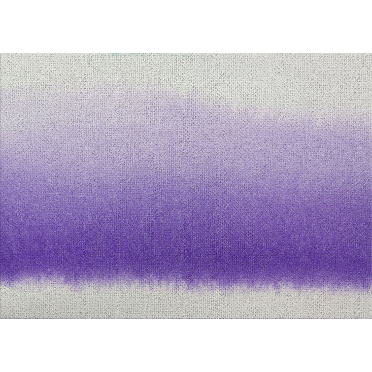 East Urban Home Power Loom Purple Rug | Wayfair