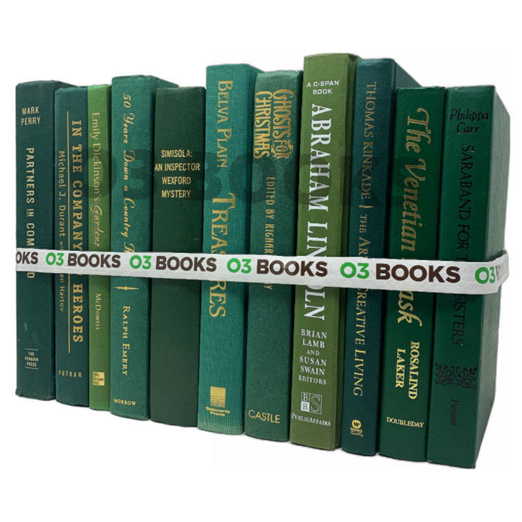 O3 Books Green Decorative Books | Wayfair