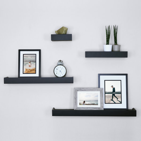 Ballucci Modern 4 Piece Floating Shelf Set & Reviews | Wayfair
