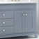 Home Loft Concepts Janice Locke 72" Double Bathroom Vanity Base Only ...