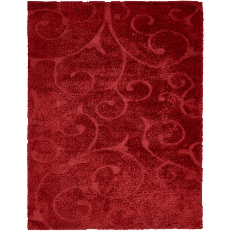 Charlton Home® Baynes Performance Blood Red Rug & Reviews | Wayfair