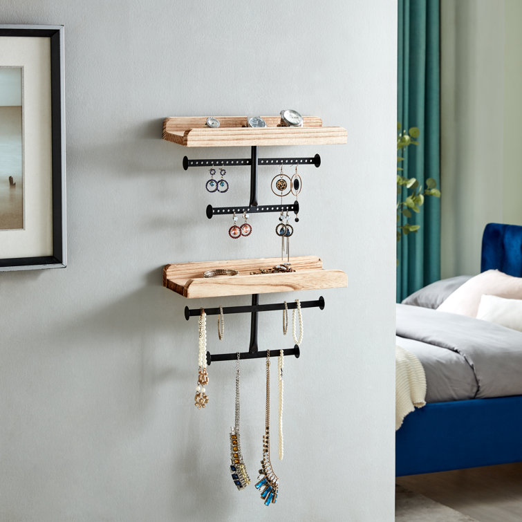Williston Forge 2 Piece Wall Mounted Jewelry Organizer Set | Wayfair