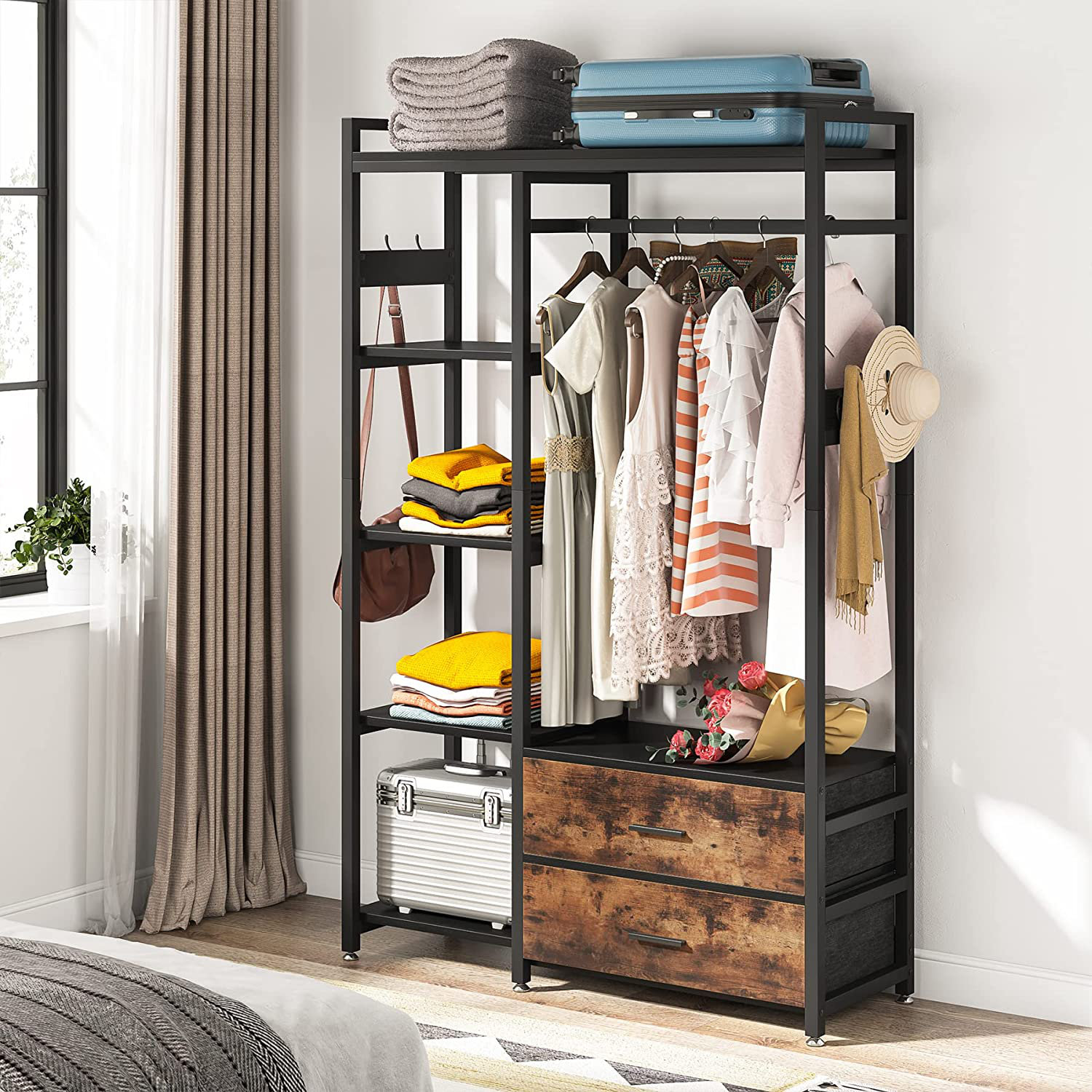 HONGYAN 41.73'' Clothes Rack | Wayfair