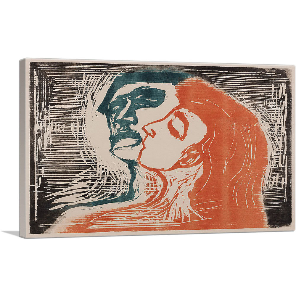ARTCANVAS Head To Head 1905 by Edvard Munch - Wrapped Canvas Painting ...