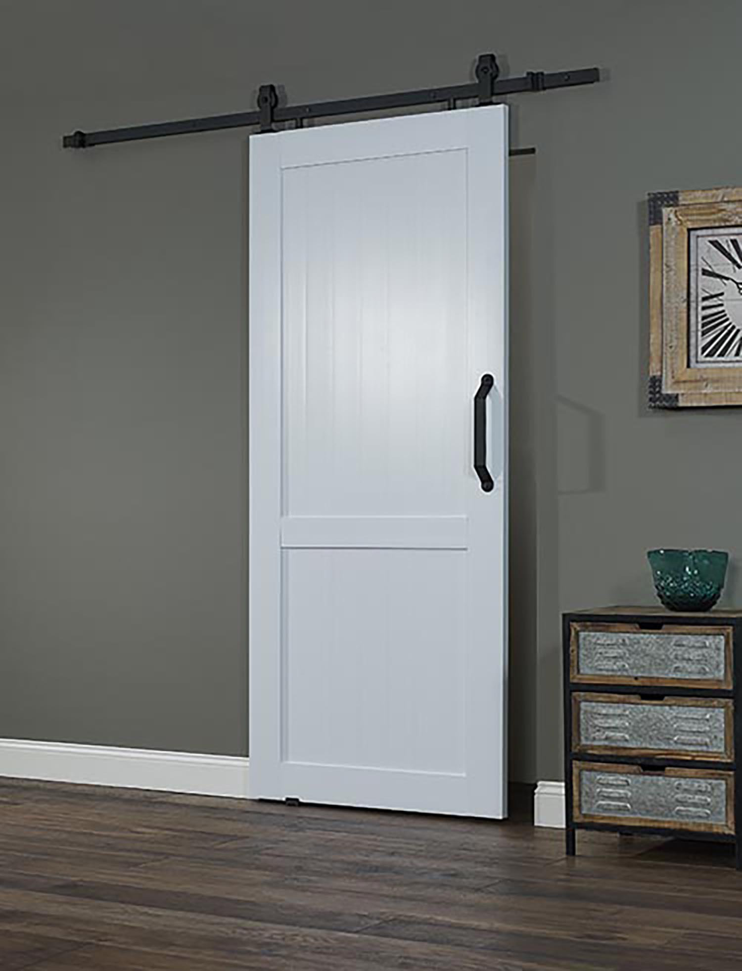 LTL Home Products Paneled PVC/Vinyl Millbrooke Barn Door with ...