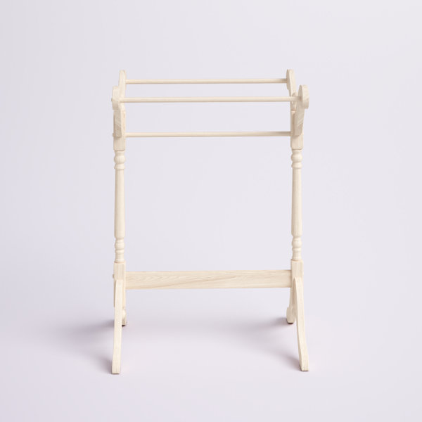 Mistana™ Lynn 39.5'' Tall Wooden Blanket/Quilt Rack & Reviews | Wayfair