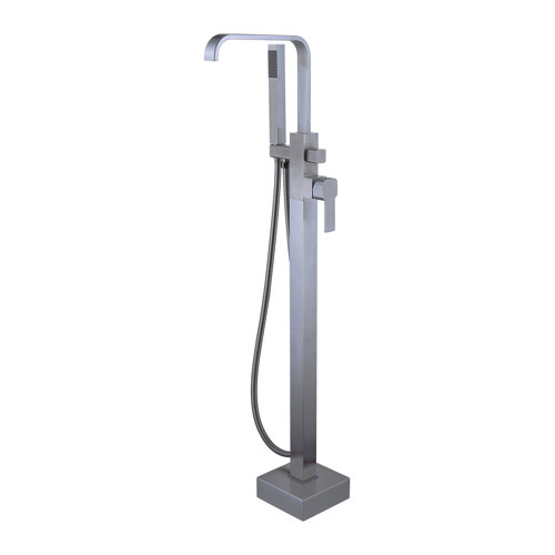 Averen Inc Kebo Double Handle Freestanding Tub Filler with Hand Shower ...