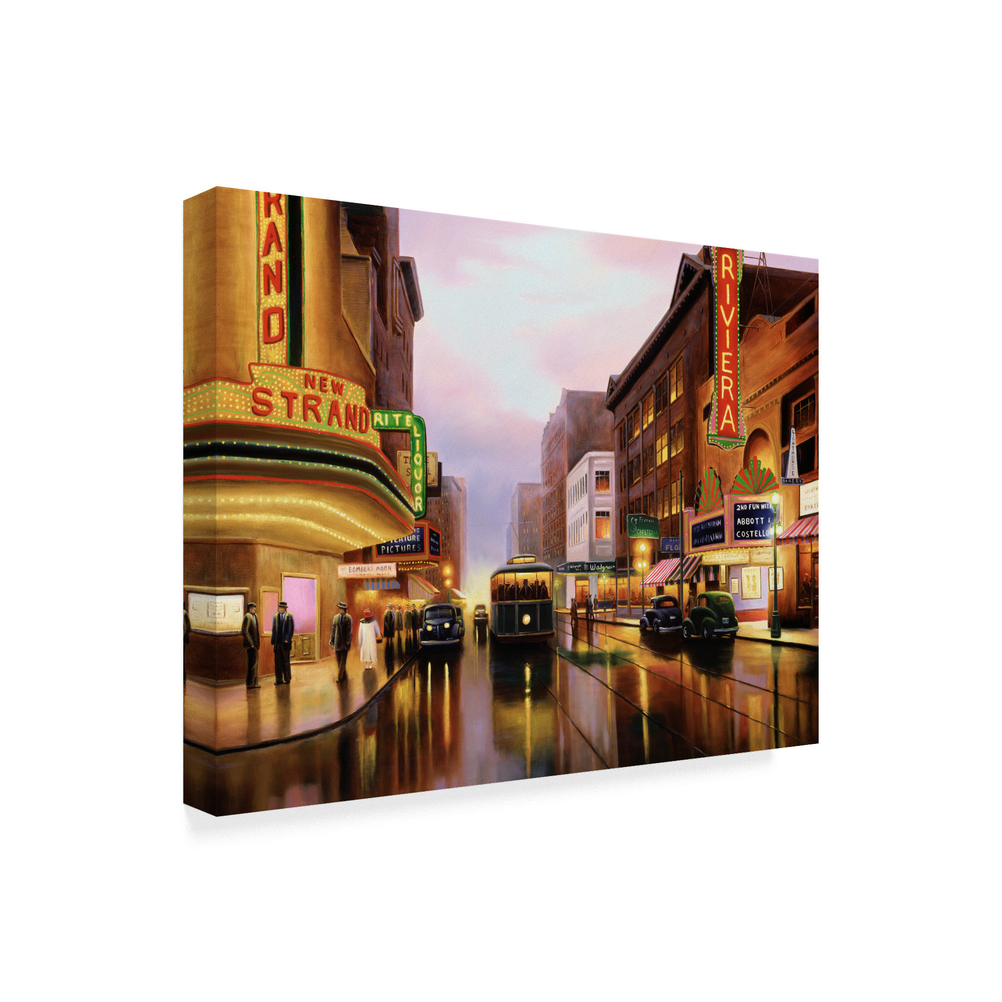 Charlton Home® Old City Lights by Leo Stans - Wrapped Canvas Print ...