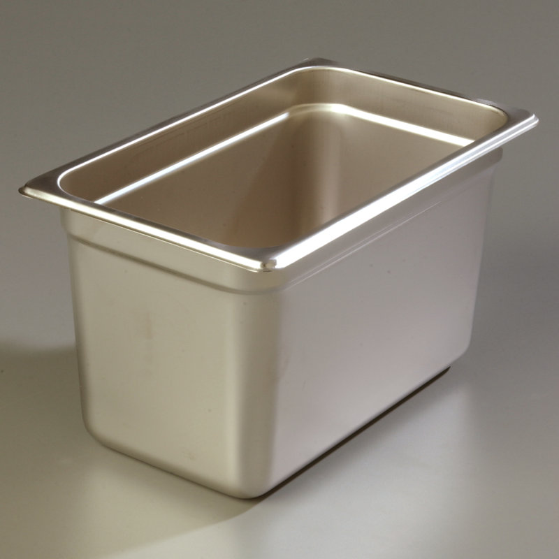 Carlisle Food Service Products DuraPan™ 4 qt. Rectangle Stainless Steel ...