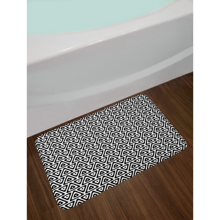 East Urban Home Geometric Bath Rug | Wayfair