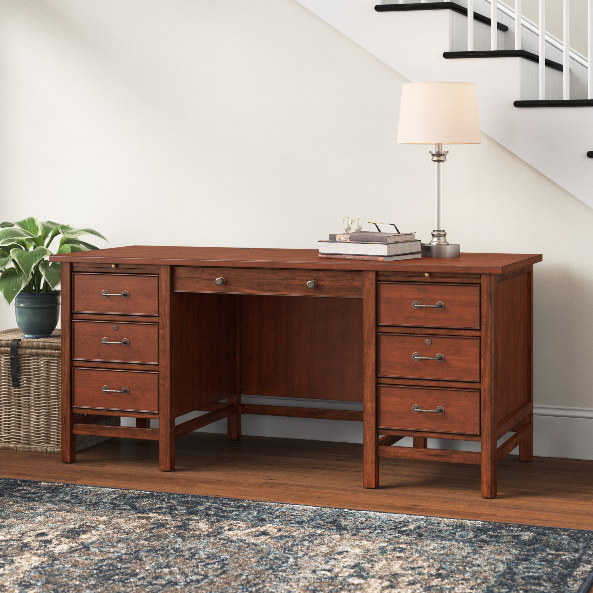 Lark Manor Drolet 66.5'' Desk & Reviews | Wayfair
