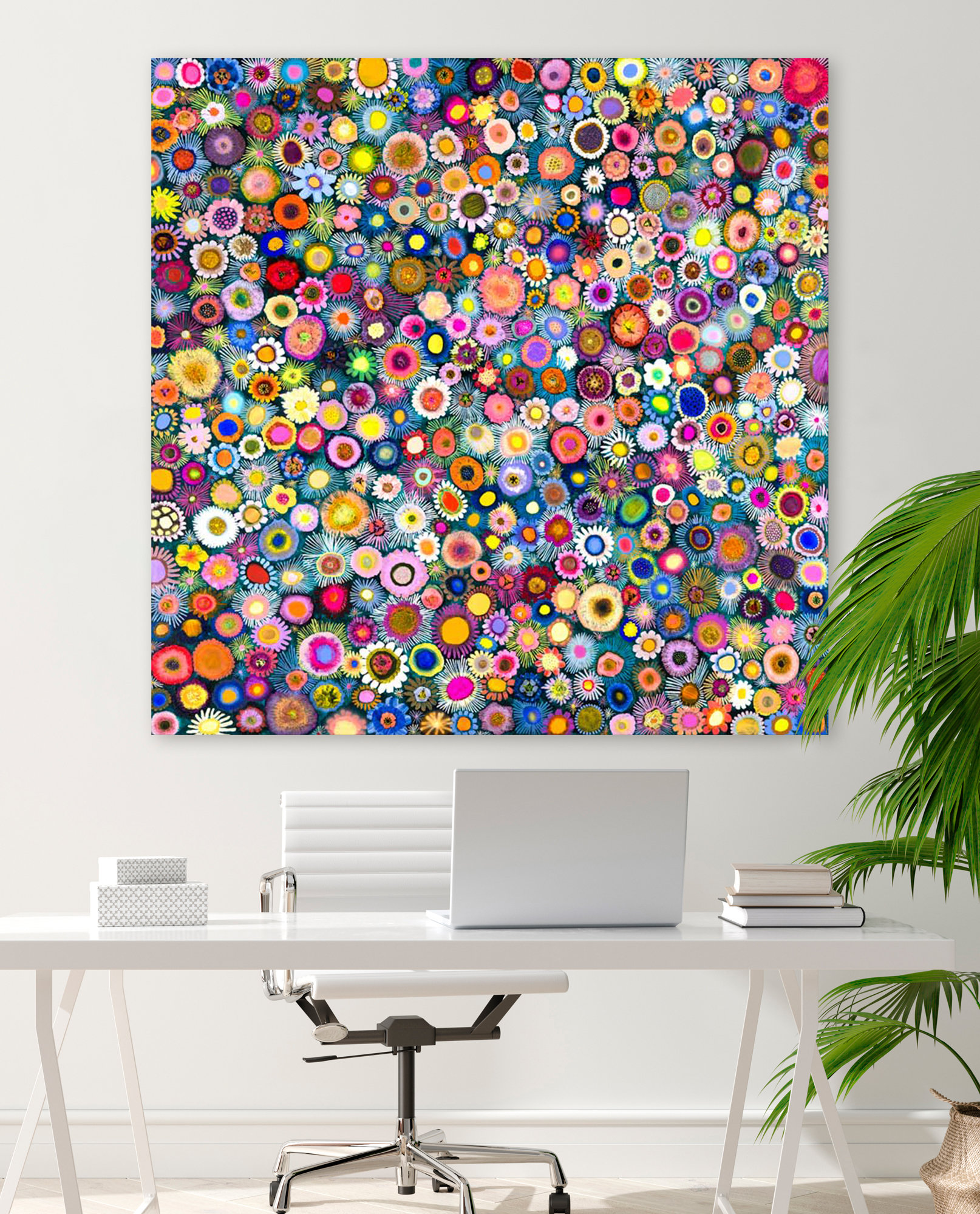 Bungalow Rose Flower Couture by Eli Halpin - Wrapped Canvas Painting ...