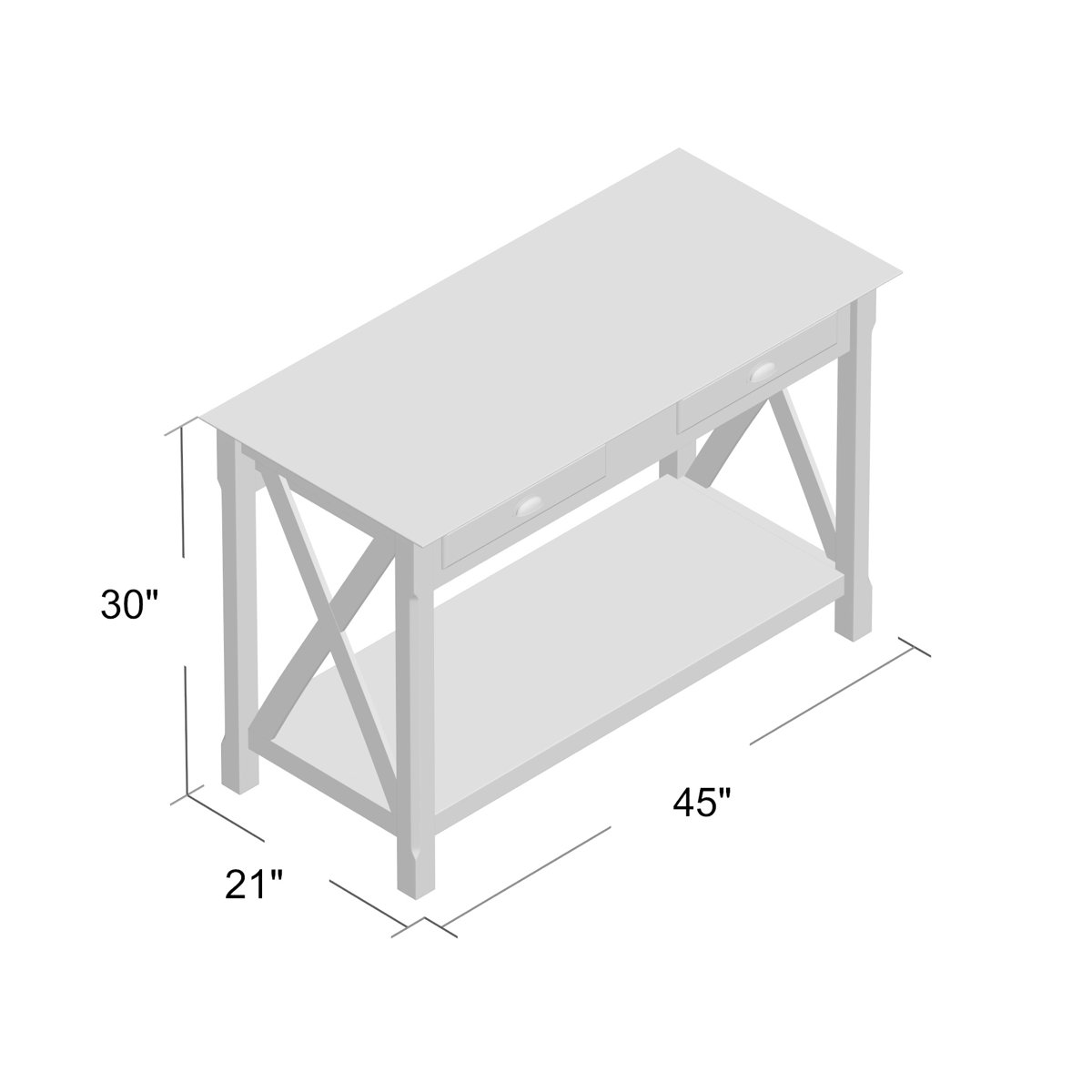 Charlton Home® Toledo 45'' Console Table & Reviews | Wayfair