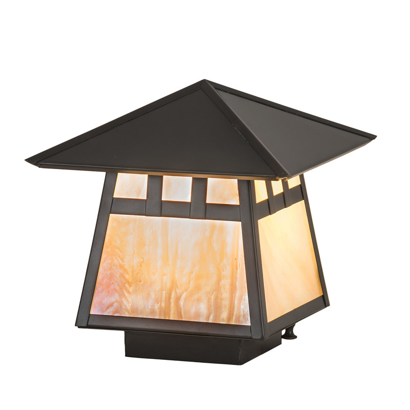 Loon Peak® Wysocki Hardwired Fence Post Cap Light | Wayfair