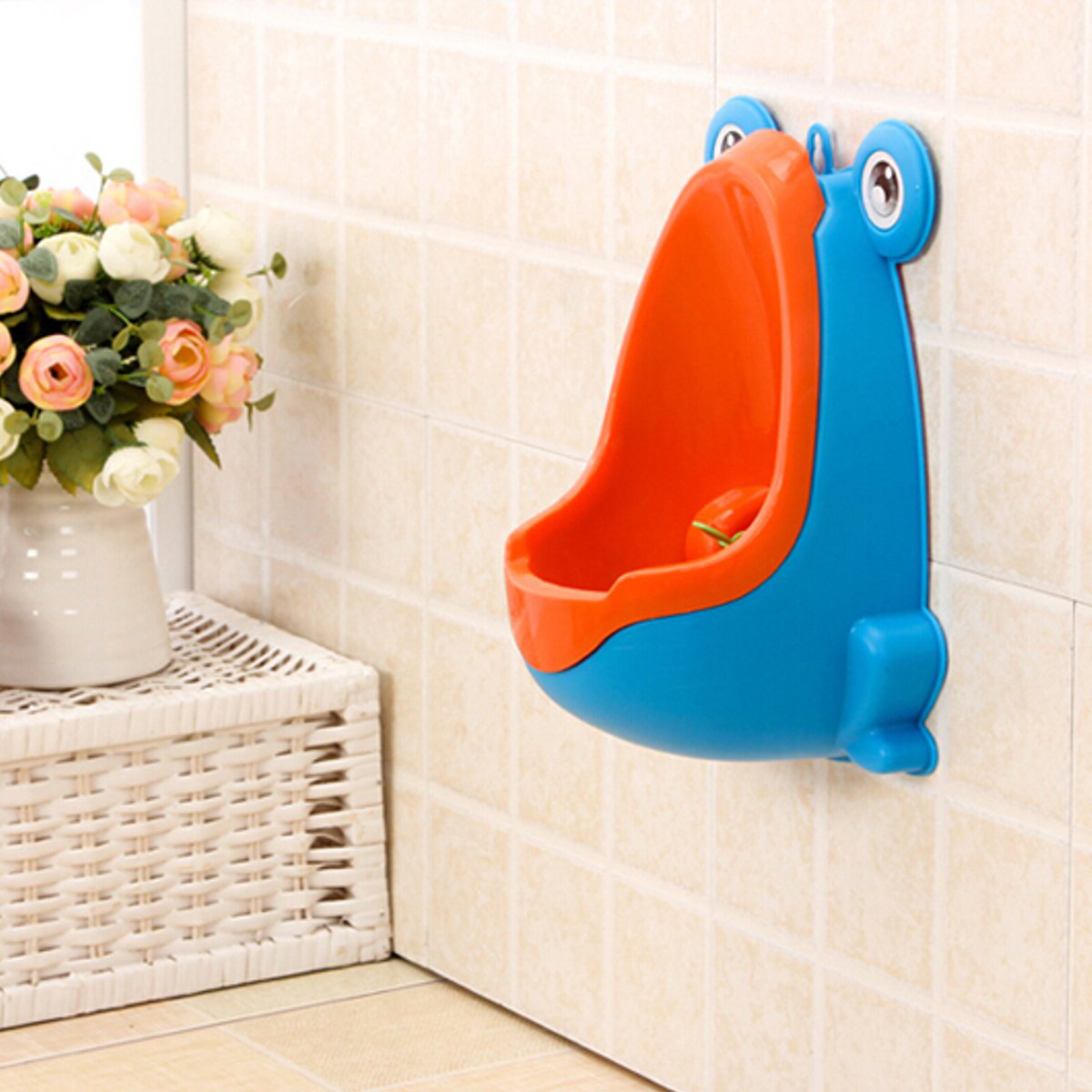 HALLOLURE Plastic Wall Mounted Top Spud Urinal | Wayfair