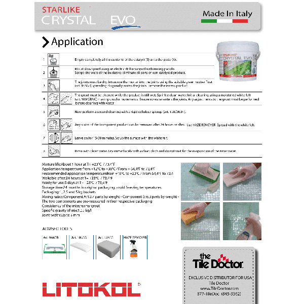 The Tile Doctor Starlike Crystal Evo 11 Lb. Glass Grout & Reviews | Wayfair