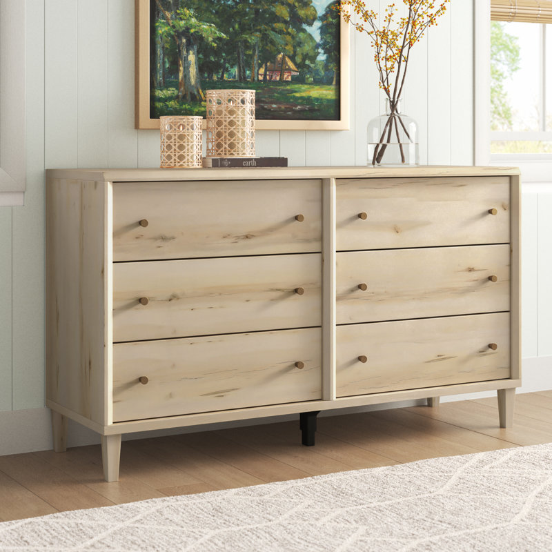 Sand & Stable Harry 6 Drawer 59.05'' W Double Dresser & Reviews | Wayfair