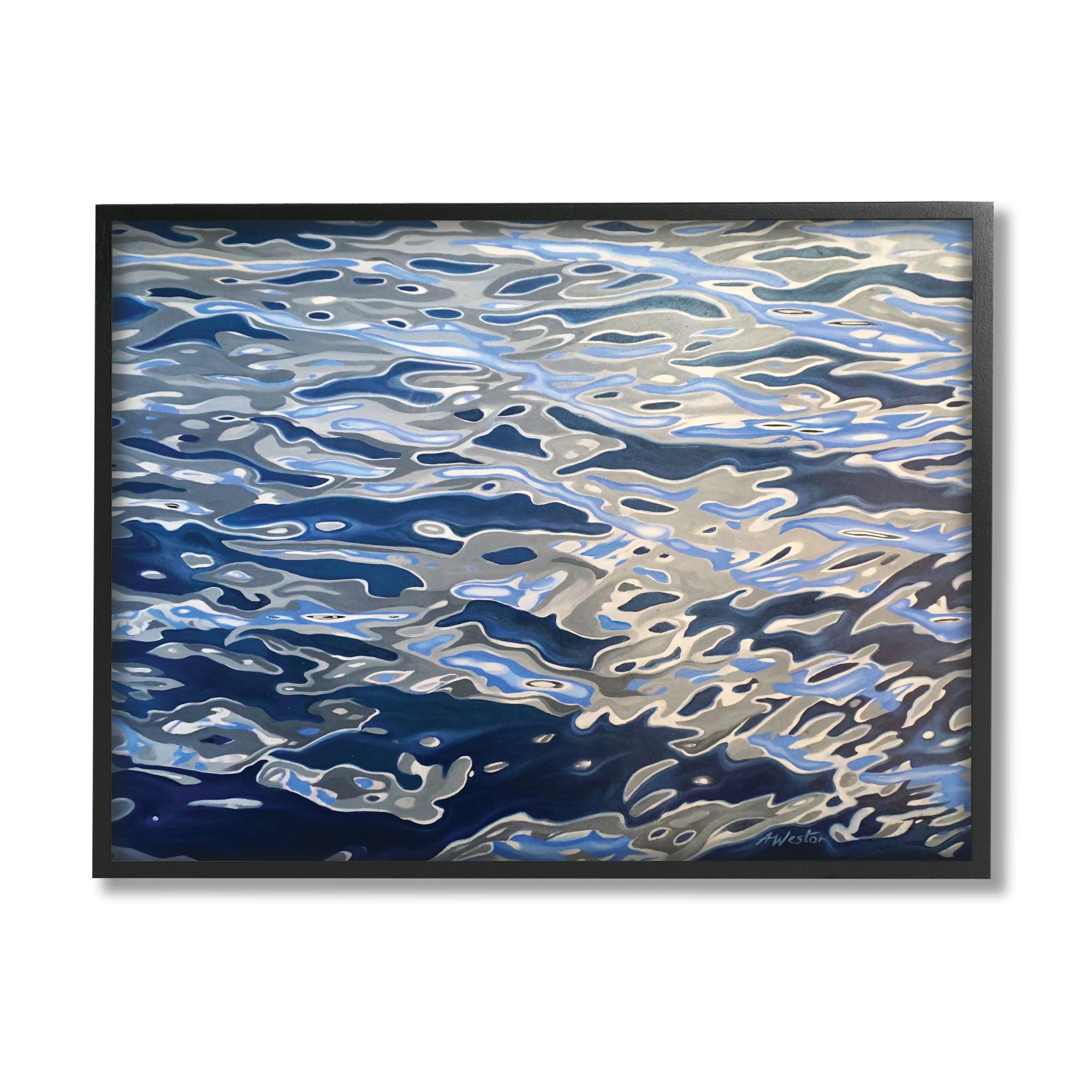 Stupell Industries Abstract Ocean Water Ripples Catching Sunlight by ...