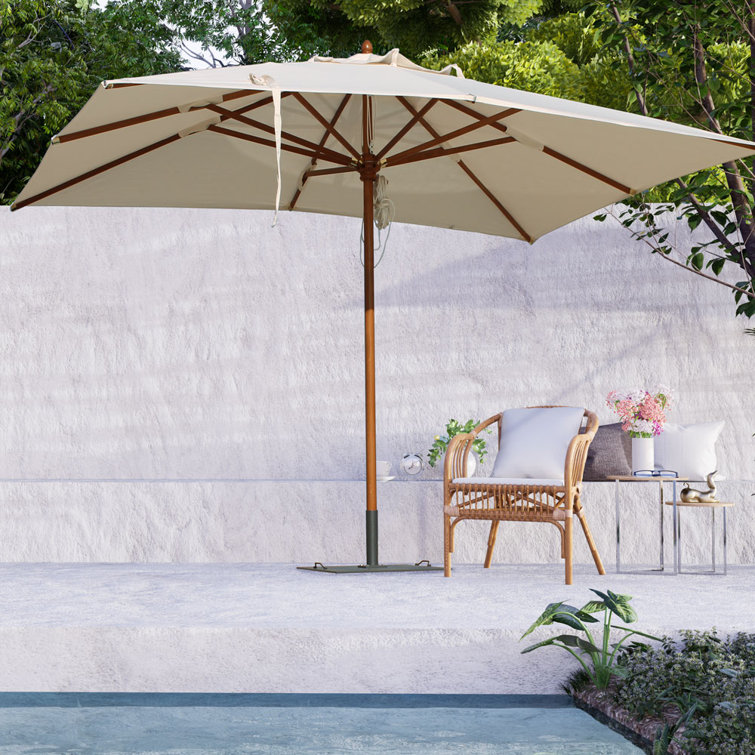 Danieli 2.5m x 3.5m Rectangular Beach Parasol | Wayfair.co.uk