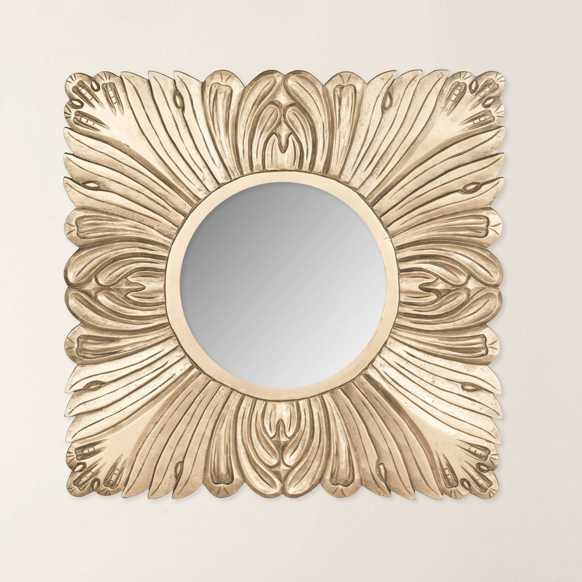 One Allium Way® Lizzie Square Wall Mirror & Reviews | Wayfair
