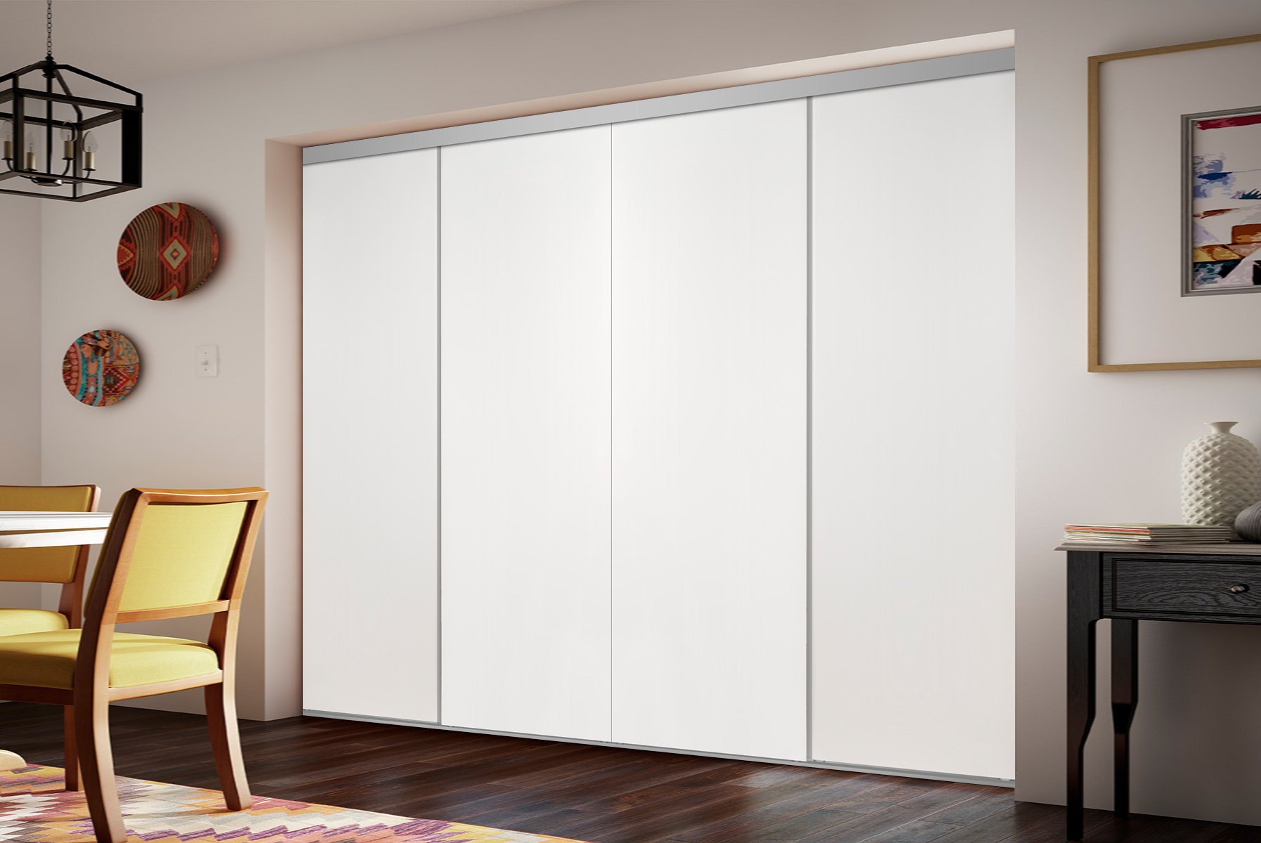 Custom Door and Mirror Sliding Closet Door with Installation Hardware ...