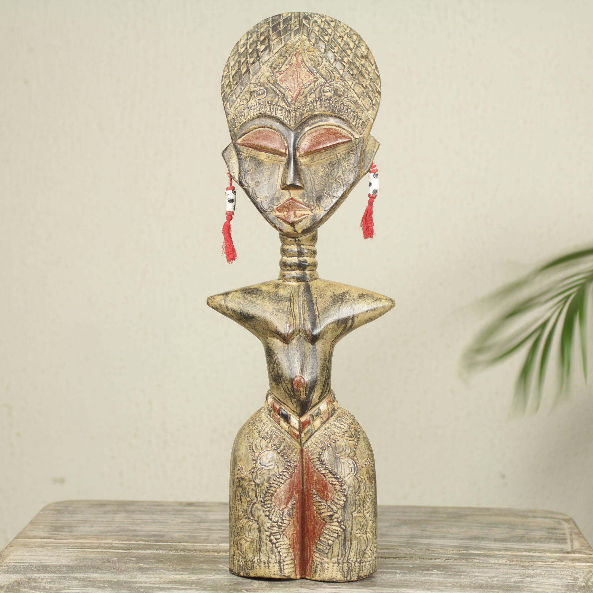 World Menagerie Bridie Ewe Tribe Woman Sculpture | Wayfair