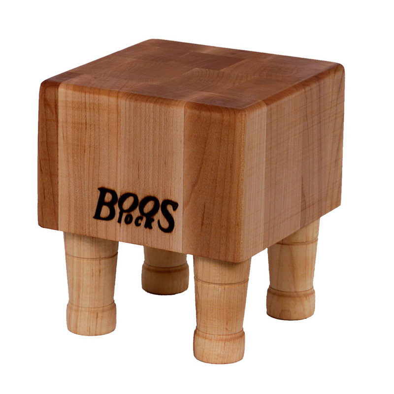 John Boos BoosBlock 4" Thick Butcher Block Cutting Board with Legs ...