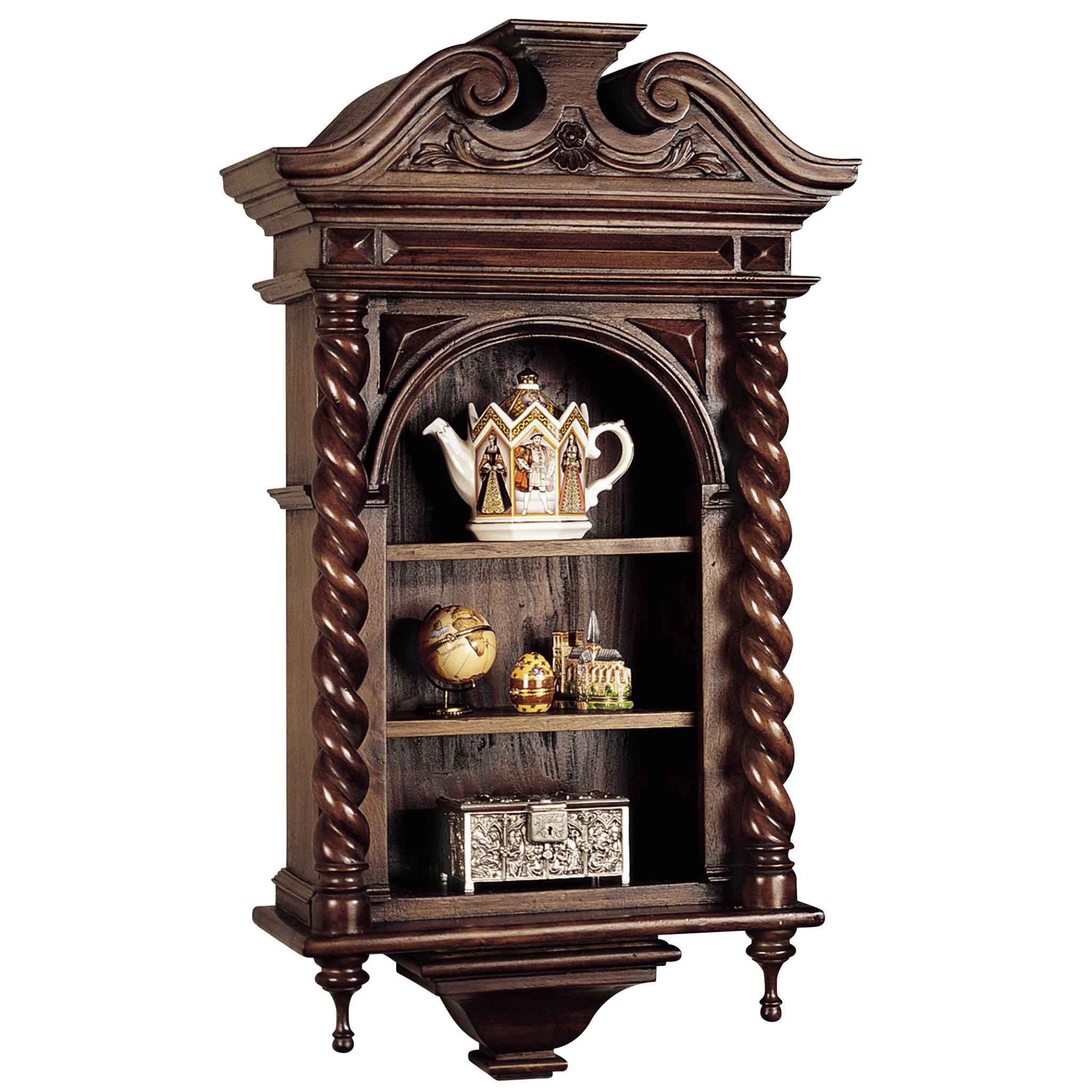 Design Toscano Charles II 20'' Wide Solid Wood Display Stand & Reviews ...