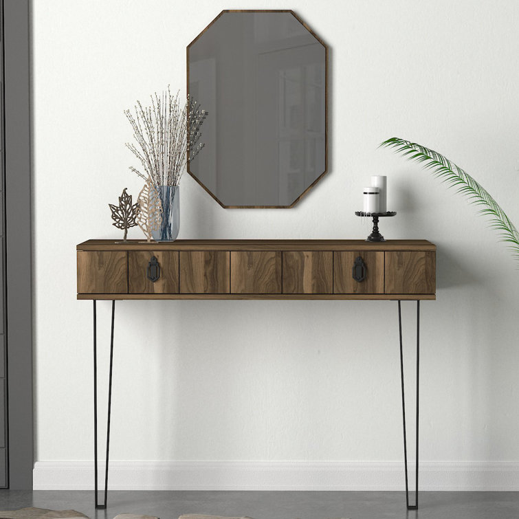 Union Rustic Tylor 120Cm Console Table and Mirror Set | Wayfair.co.uk