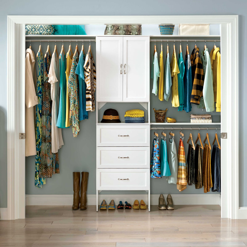 ClosetMaid Système d'organisation de garde-robe avec ensemble d ...