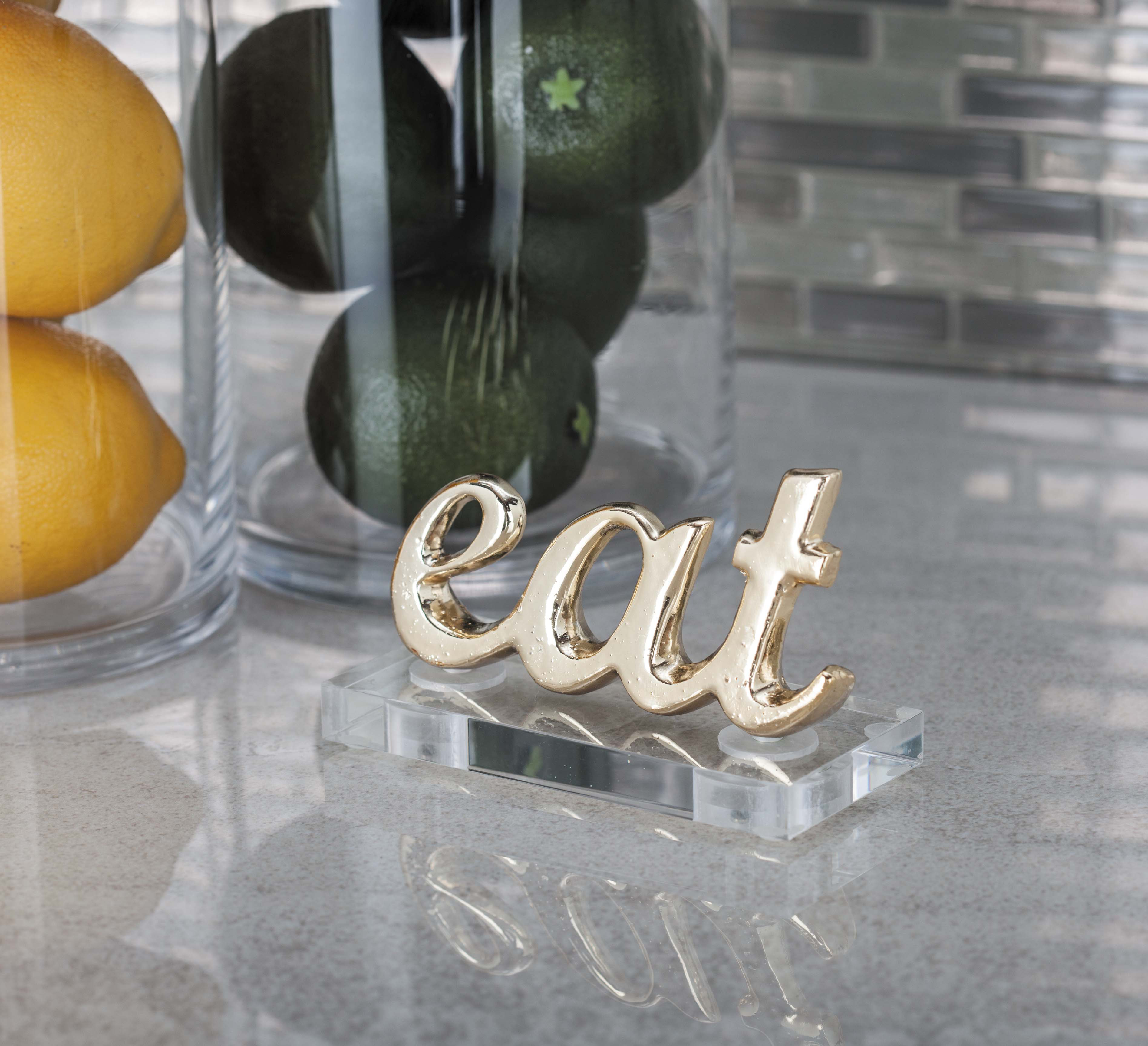 Wrought Studio Cassidy Aluminum/Acrylic Eat Letter Blocks & Reviews ...