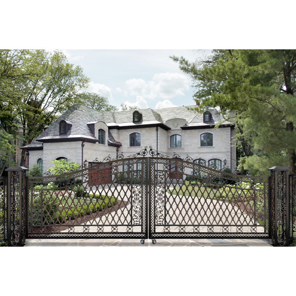 Art Frame Direct 7 ft. H x 20 ft. W Bridgeton Moore Aluminum Driveway ...