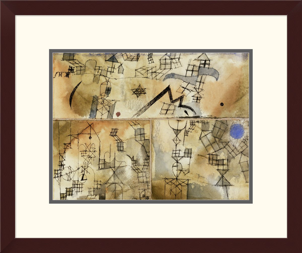 Vault W Artwork Three-Part Composition by Paul Klee - Graphic Art | Wayfair