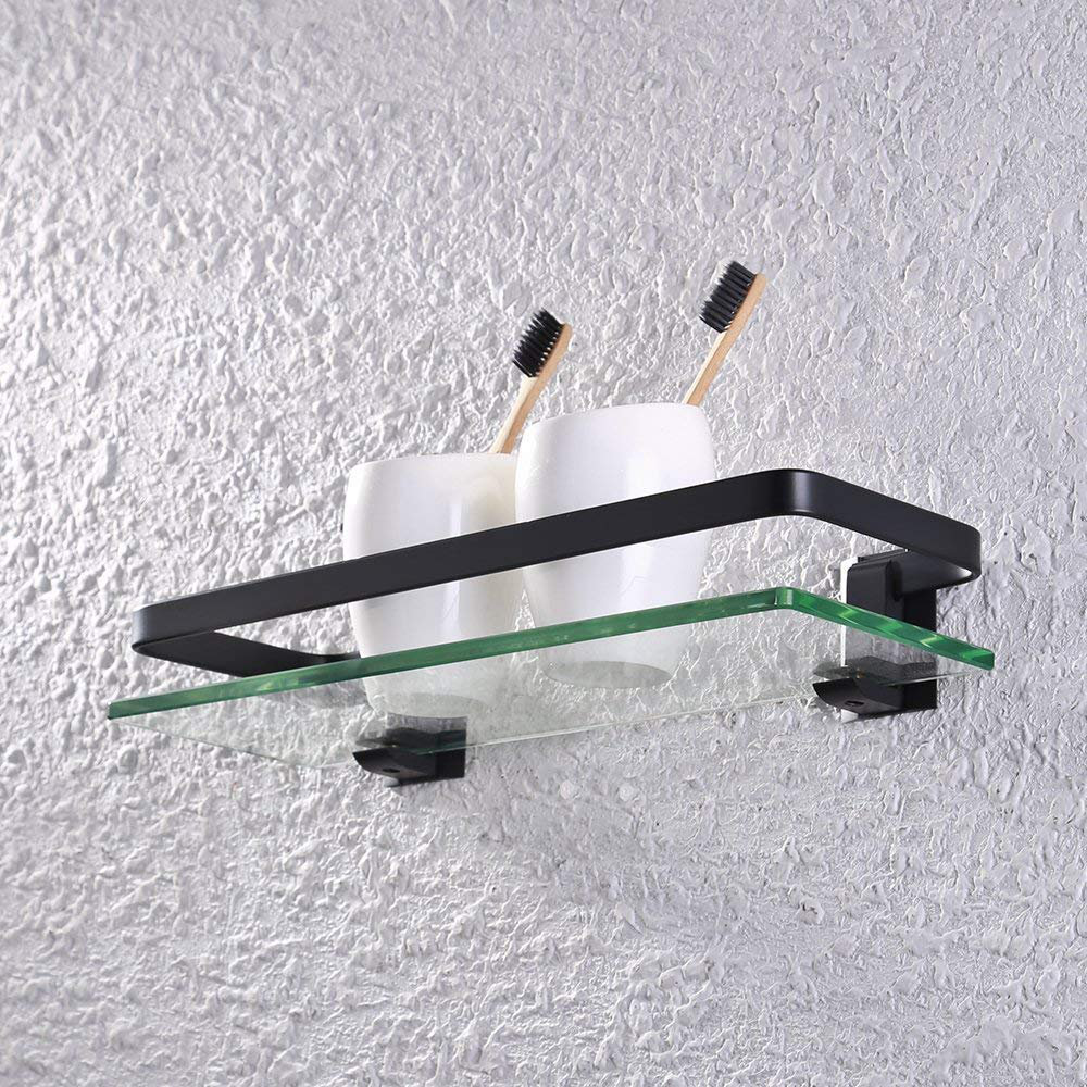 Ivy Bronx Glass Floating Shelf & Reviews | Wayfair