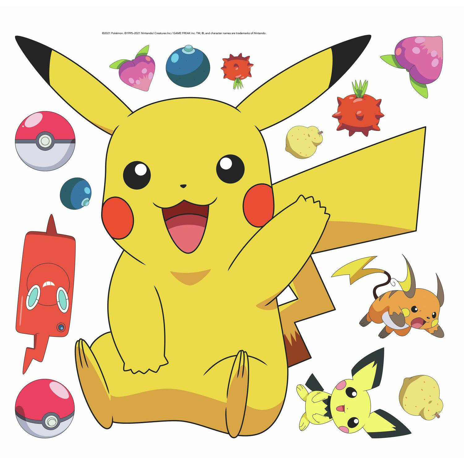 Room Mates Pikachu Giant Wall Decal | Wayfair