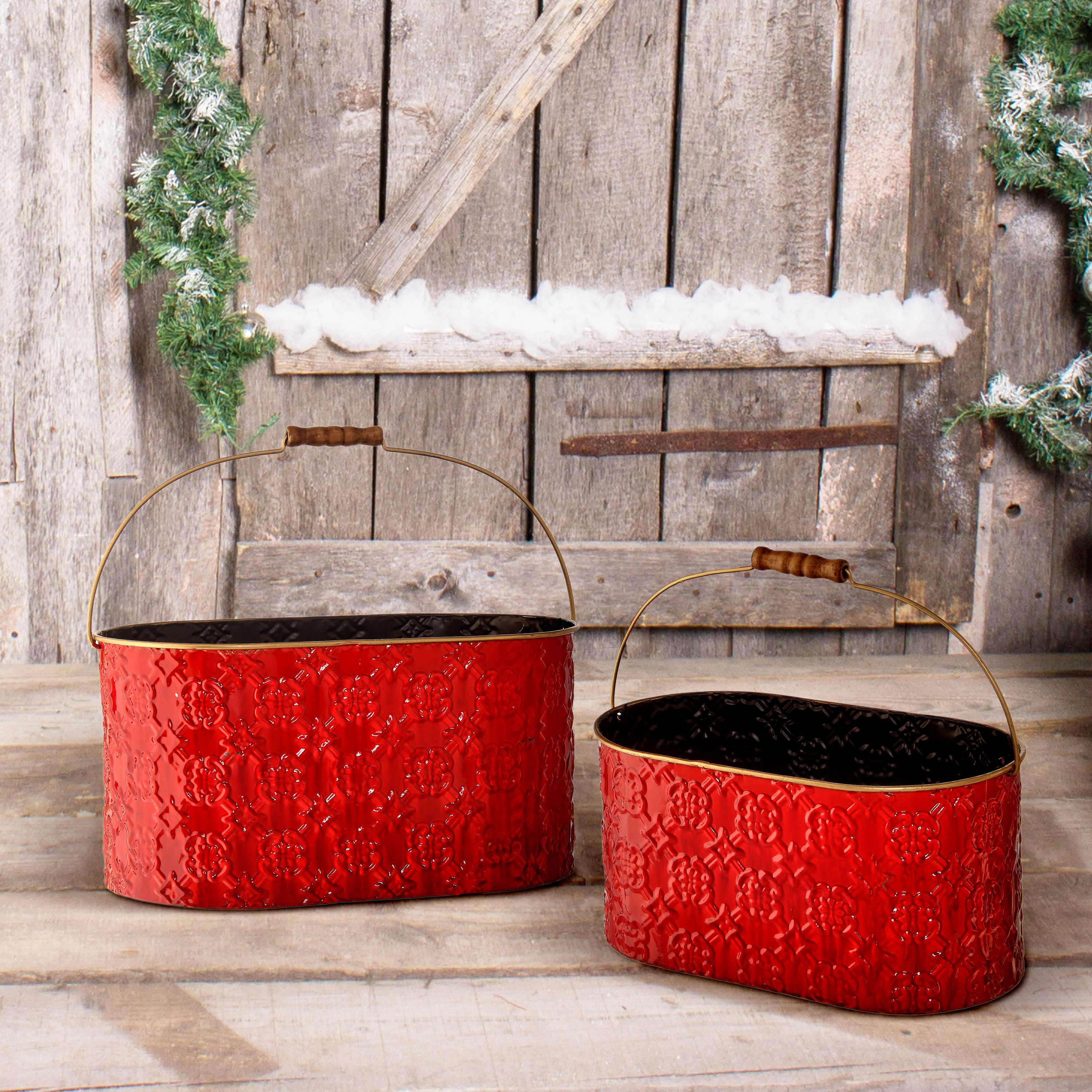 Regency International 2 Piece Metal Bucket Set | Wayfair