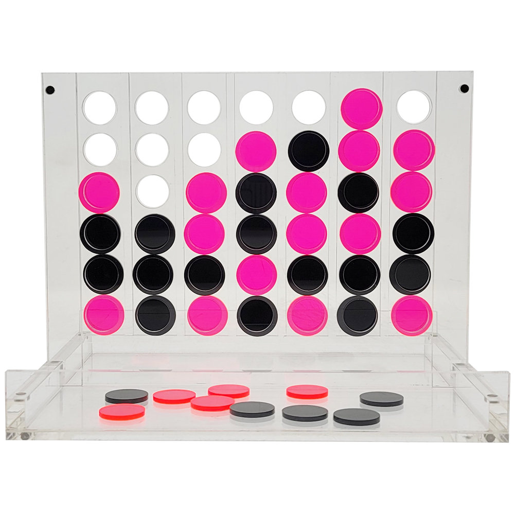 Vandue Corporation Ondisplay Luxe Acrylic Four In A Row Game W/acrylic ...
