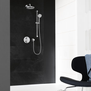 GROHE Grohtherm® Thermostatic Complete Shower System with Rough-in ...